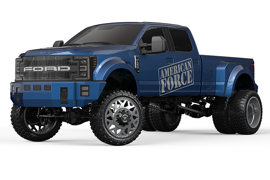 CEN RACING DL-SERIES FORD F450 SD 1/10 CUSTOM TRUCK RTR BLUE #CEN8980