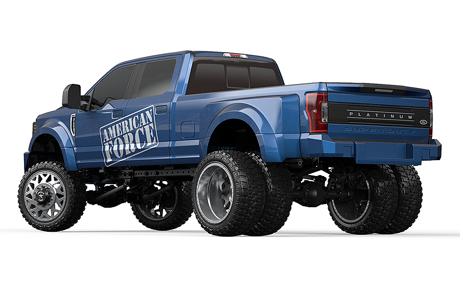 CEN RACING DL-SERIES FORD F450 SD 1/10 CUSTOM TRUCK RTR BLUE #CEN8980
