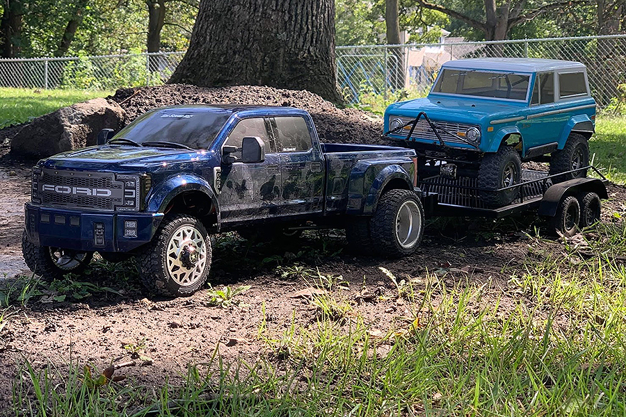 CEN RACING DL-SERIES FORD F450 SD 1/10 CUSTOM TRUCK RTR BLUE #CEN8980