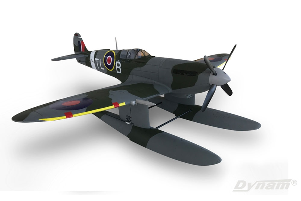 DYNAM SPITFIRE MK.VB SEAPLANE 1200MM W/O TX/RX/BATT #DYN8975