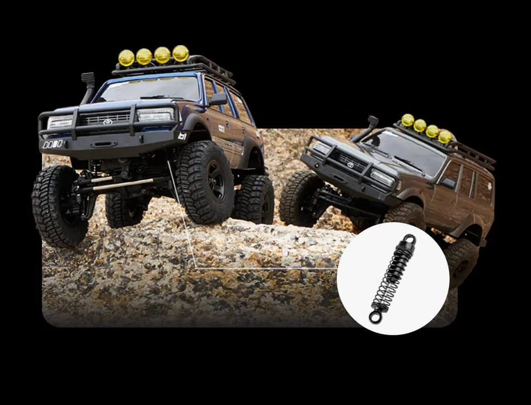 FMS FCX 1/18 TOYOTA LC80 RTR SCALER - YELLOW #FMS11831RTRYL