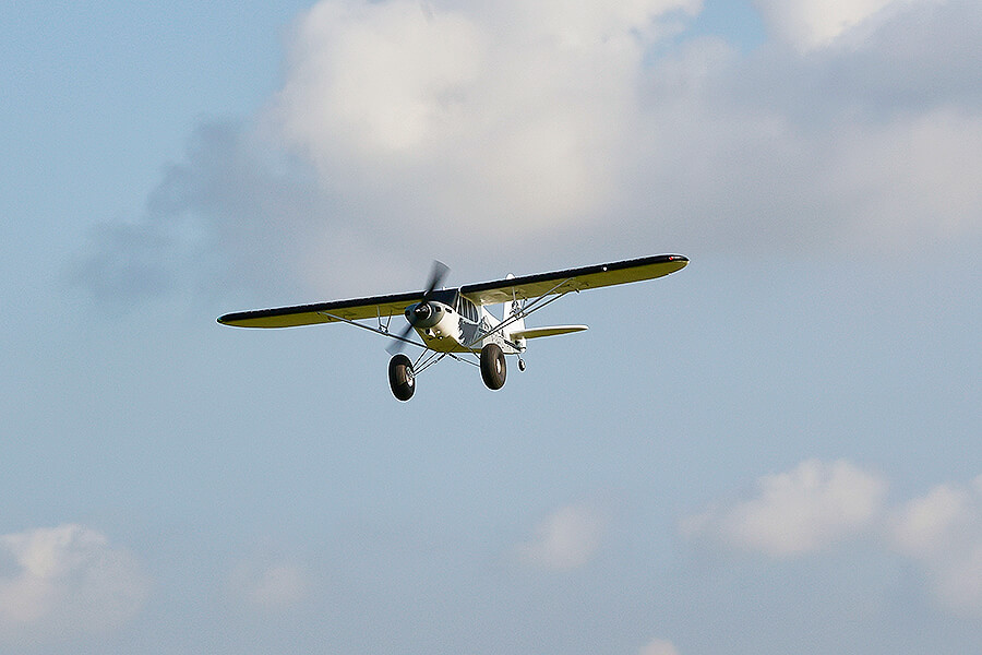 FMS 1300MM PA-18 RTF W/REFLEX V2 GYRO #FMS138R-REFV2