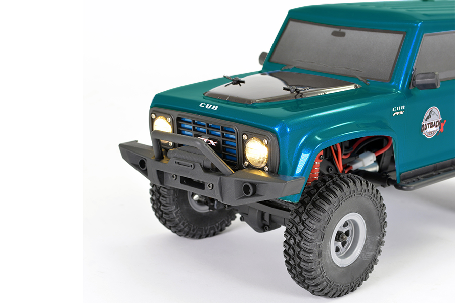 FTX OUTBACK MINI X CUB 1:18 TRAIL READY-TO-RUN MET. CYAN #FTX5523MC