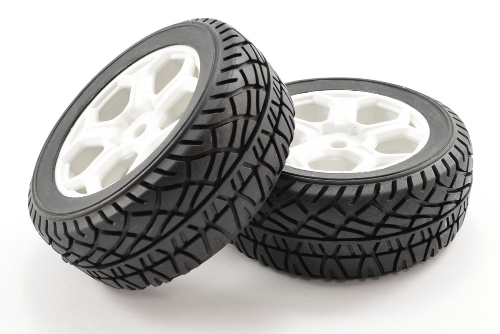FTX HOOLIGAN RALLY LP TREADED WHEEL/TYRES WHITE (PR) #FTX6477W