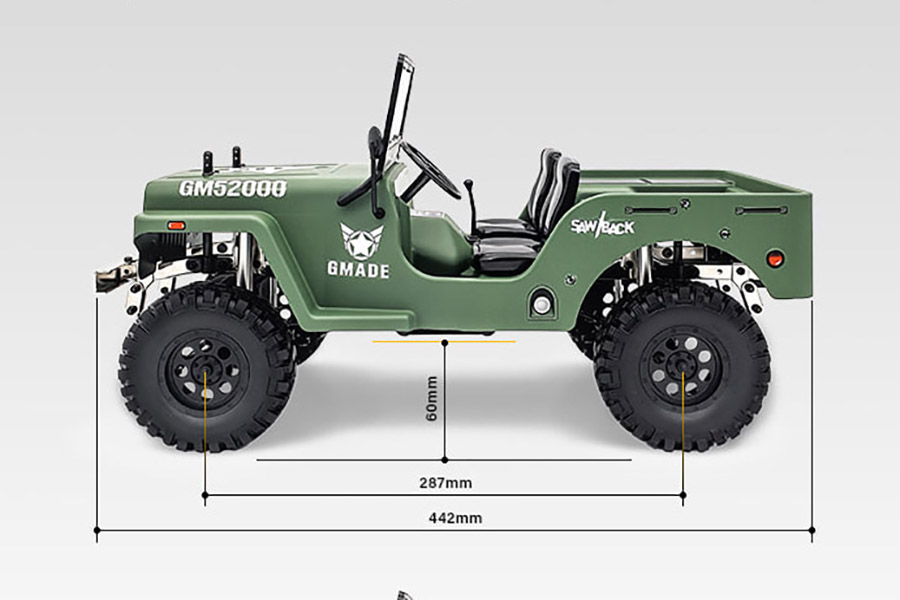 GMADE 1/10 GS01 MILITARY SAWBACK RTR #GM52011