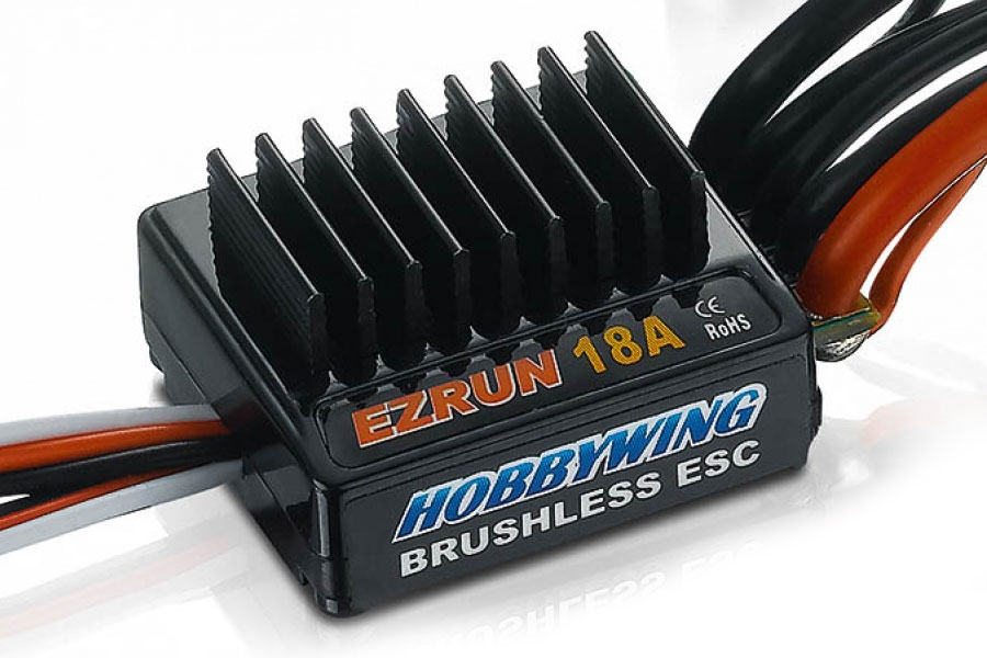 HOBBYWING EZRUN 18A ESC & BRUSHLESS 12T 7800KV MOTOR COMBO-A1 #HW81030000