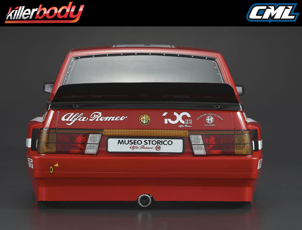 KILLERBODY ALFA ROMEO 75 TURBO EVOLUZIONE 190MM CLEAR BODY #KB48481