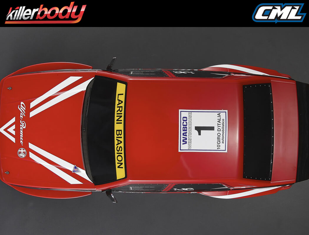 KILLERBODY ALFA ROMEO 75 TURBO EVOLUZIONE FINISHED BODY RACING #KB48482