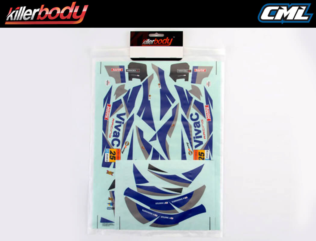 KILLERBODY VIVAC 86 MC RACING DECAL SHEET #KB48771