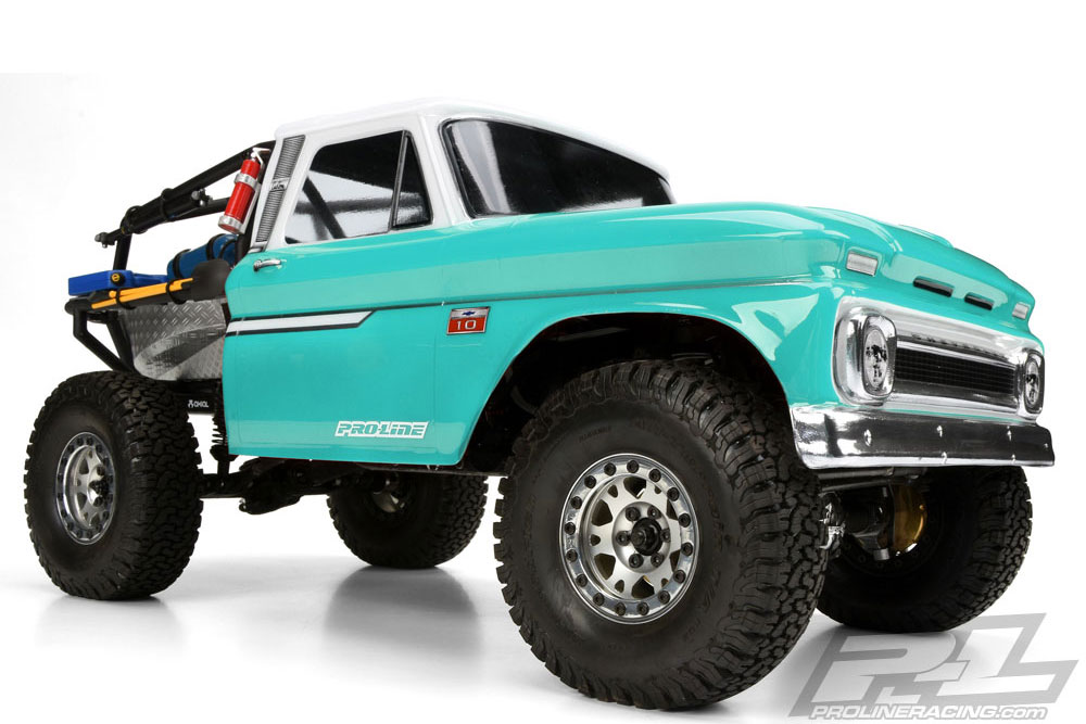 PROLINE 1966 CHEVROLET C-10 CLEAR BODY(CAB ONLY) SCX10 313 #PL3483-01
