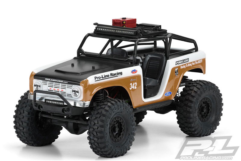PROLINE 1966 FORD BRONCO CLEAR BODY W/RIDGE LINE TRAIL CAGE #PL3488-11