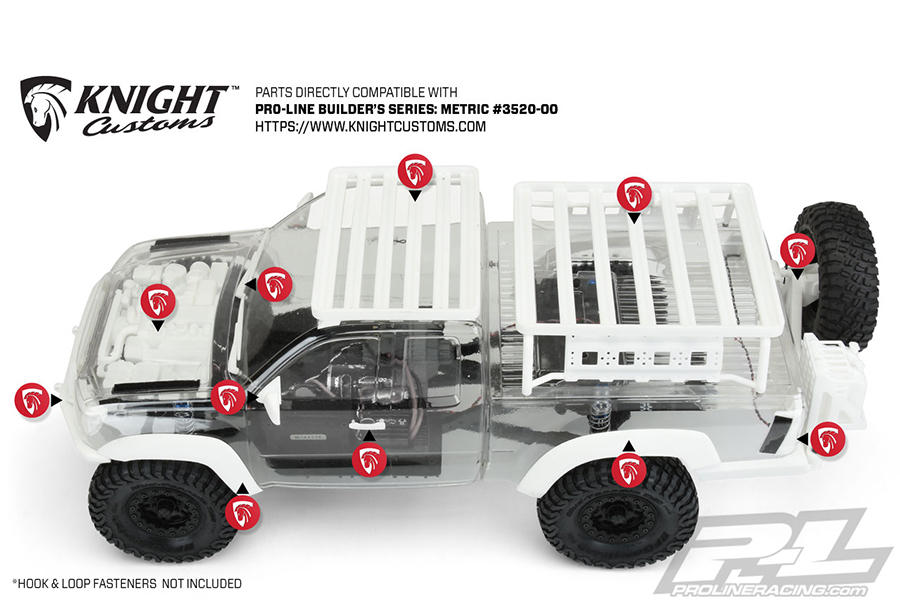 PROLINE BUILDER SERIES METRIC CLEAR BODY FOR 313MM CRAWLER #PL3520-00