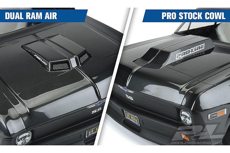 PROLINE NO PREP DRAG RACING OPTIONAL HOOD SCOOPS/BLOWERS #PL6368-00